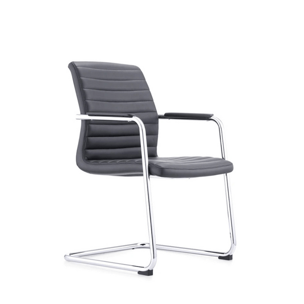 Acos Mid Back Office Leather Conference Meeting Cantilever Chair ...