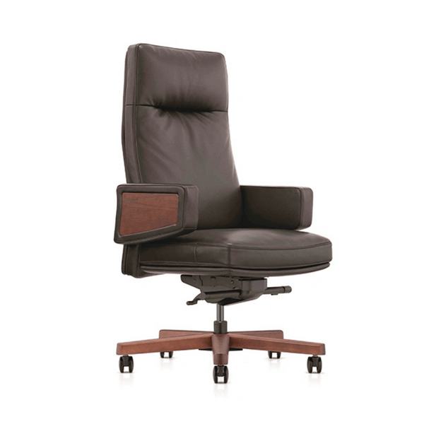 Ambassador High Back Luxury Genuine Leather Office Executive Boss Chai ...