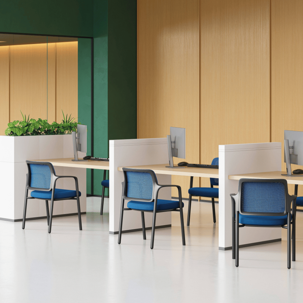 Cumulus-A Modular Stackable Training Chair – Gavisco Office Furniture HK