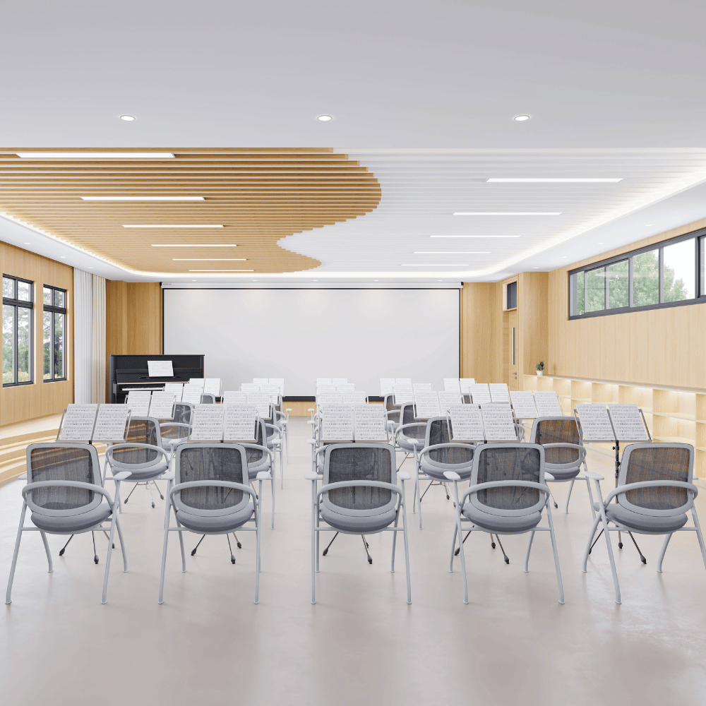 Jupiter-B Modern Stackable Training Chair with Writing Board – Gavisco ...