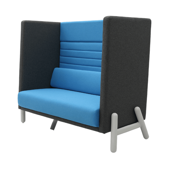 Lepod Two Seater Acoustic Privacy Lounge High Back Fabric Sofa Booth ...