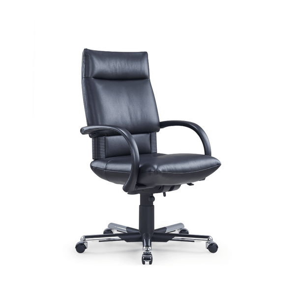 Vintage-M Classic Mid Back Genuine Leather Boss Executive Chair ...